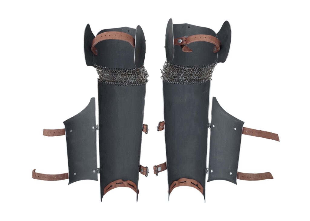 Greaves from Dmitrovka with additional . side protection. – Wargear